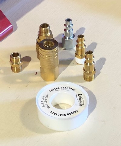 Connecting Air Compressor Staple Guns and Hoses - Kim's Upholstery