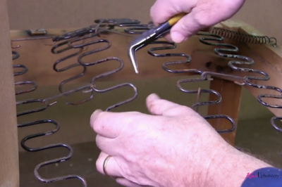 How to Replace a ZigZag Sinuous Spring - Kim's Upholstery